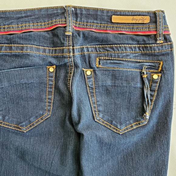 Foxy Jeans | Jeans | 24 Foxy Jeans Stylish Blue And Red Jeans | Poshmark